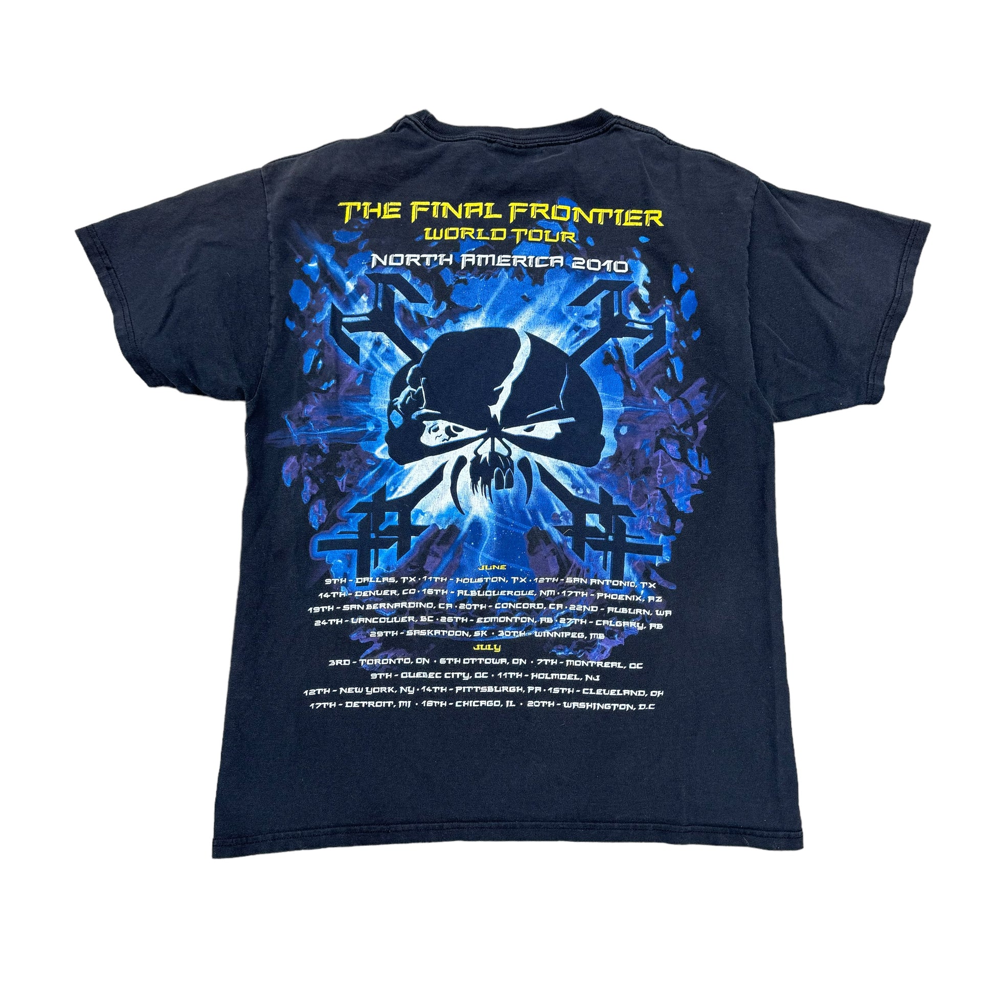 IRON MAIDEN FINAL FRONTIER TOUR TEE – Thevaultdtx