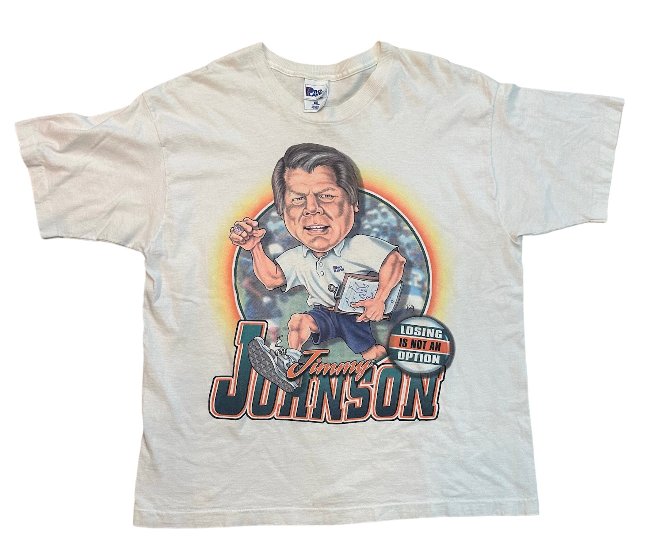 90’S JIMMY JOHNSON MIAMI DOLPHINS TEE – VDTX