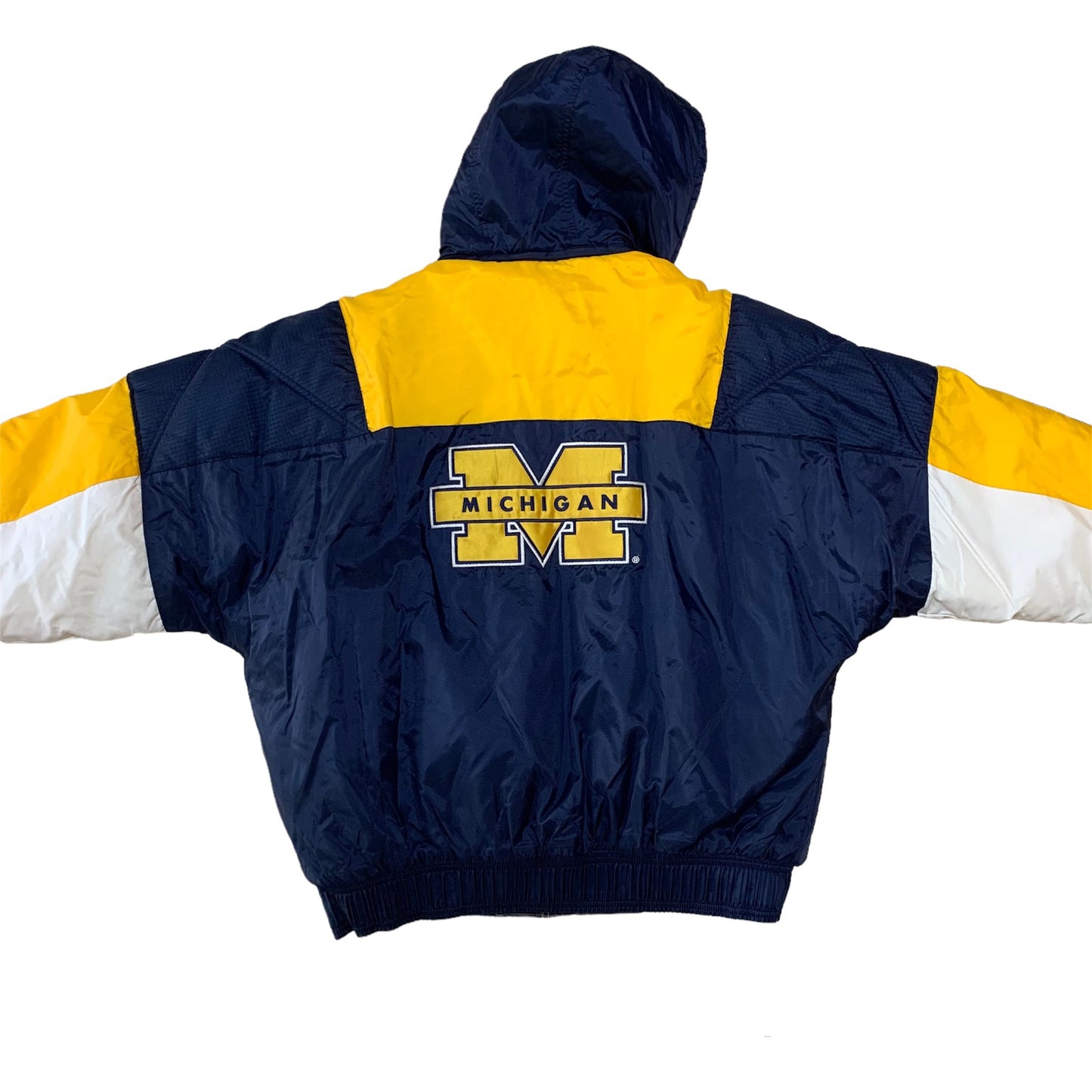 90’S UNIVERSITY OF MICHIGAN STARTER JACKET (LR) – Thevaultdtx